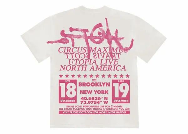 TRAVIS SCOTT Utopia Is In Brooklyn Tee Shirt - White