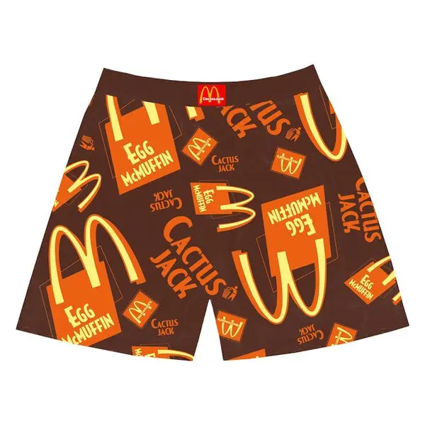 TRAVIS SCOTT X Mcdonald's Cactus Jack Breakfast Boxers - Brown