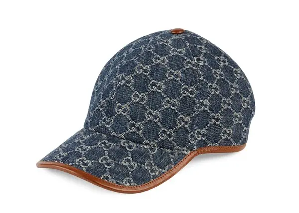 Gucci Gg Baseball Cap - Blue/ivory/brown