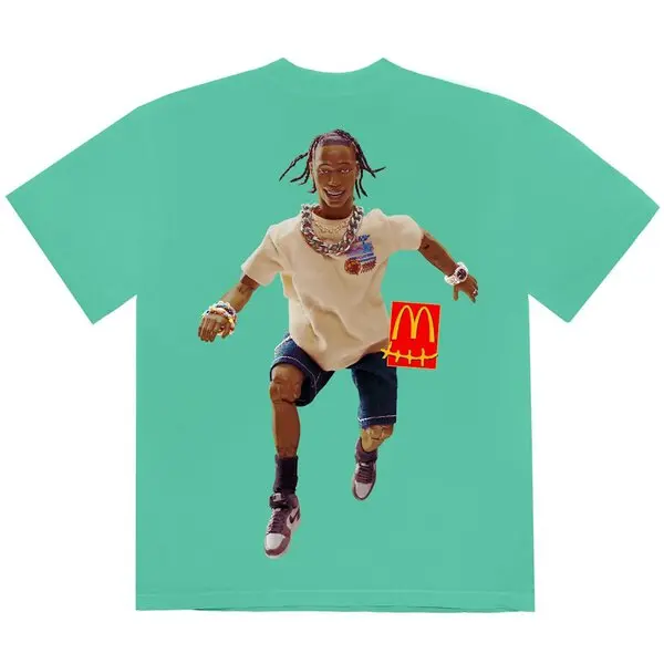 TRAVIS SCOTT X Mcdonald's Action Figure Series Iv T-shirt - Mint