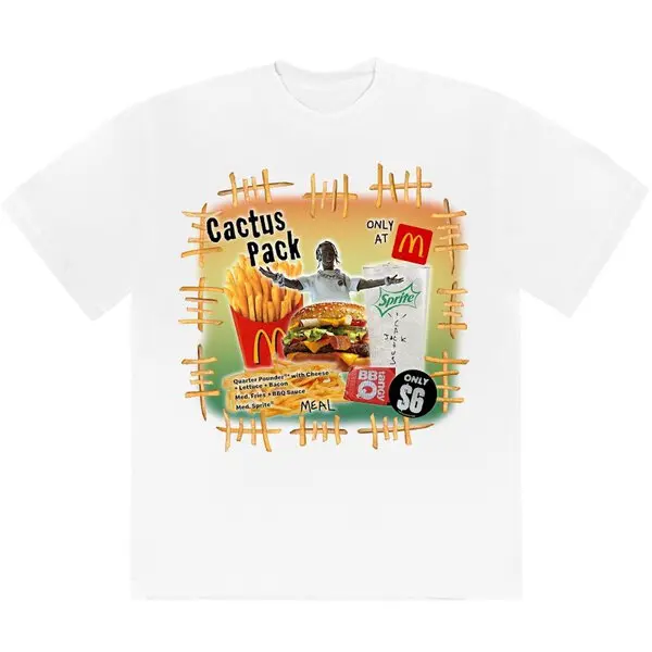 TRAVIS SCOTT X Mcdonald's Cactus Pack Vintage Bootleg Ii T-shirt - White