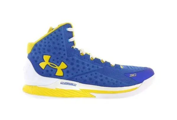 Under Armour Ua Curry 1 High-top Sneakers - Royal/taxi
