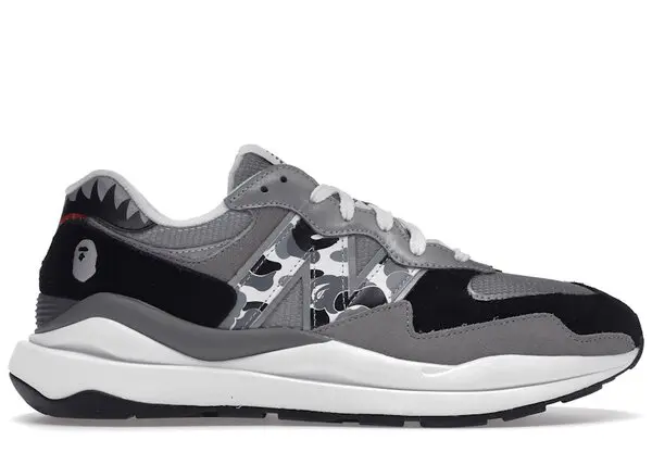 NEW BALANCE 57/40 Bape Sneakers - Grey/black/white