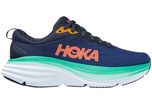 Hoka One One Bondi 8 Athletic Sneakers - Outer Space/bellwether Blue