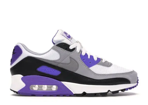 Nike Air Max 90 Recraft Sneakers - White/particle Grey/hyper Grape