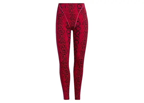 Adidas Ivy Park Allover Print Tights - Red/black