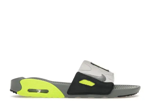 Nike Air Max 90 Slide - Smoke Grey/volt/black