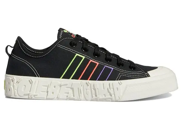 Adidas Nizza Lo Pride - Core Black/off White