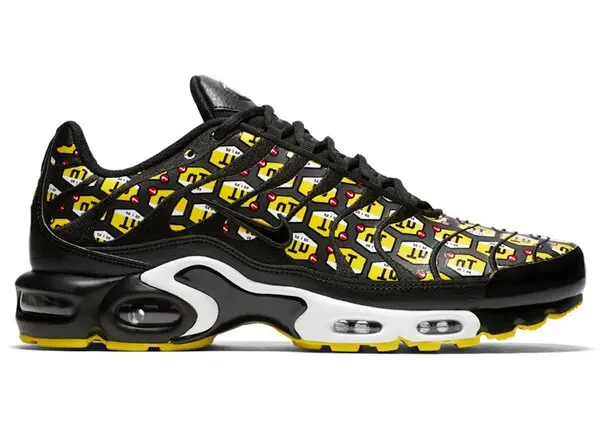 Nike Air Max Plus Qs Allover Print Sneakers - Black/white/yellow