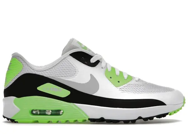 Nike Max 90 Golf Sneakers - White/black/flash Lime