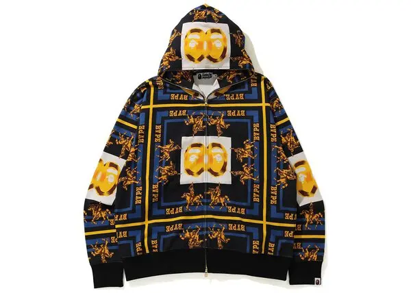 A BATHING APE Double Ape Head Relaxed Full Zip Hoodie