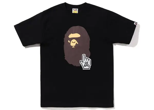 A BATHING APE Go Ape Online Exclusive Tee Shirt - Black
