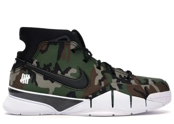 Nike Kobe 1 Protro Undefeated Camo Sneakers - Deep Forest/black/white