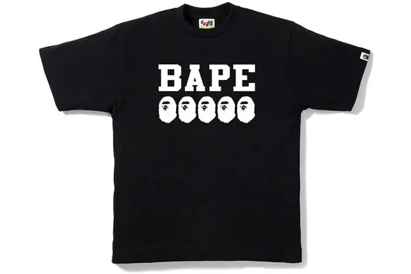 A BATHING APE Go Skate Summer Tee Shirt - Black