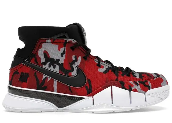 Nike Kobe 1 Protro Undefeated Red Camo Sneakers - Multi/color/black
