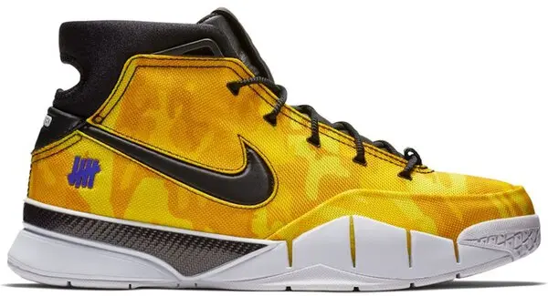 Nike Kobe 1 Protro Undefeated Yellow Camo Sneakers - Multi/color/black