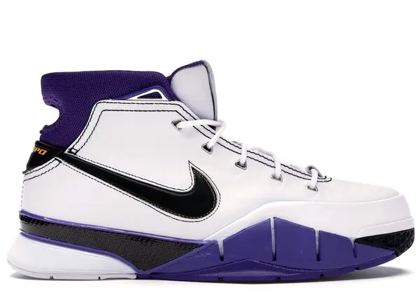 Nike Kobe 1 Protro 81 Pt Game Sneakers - White/black/varsity Purple