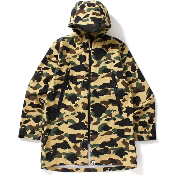 A BATHING APE Goretex 1st Camo Long Hoodie Jacket