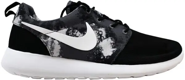 Nike Roshe Run Printed Sneakers - Black/white/cool Grey