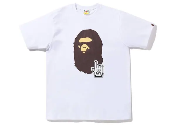 A BATHING APE Go Ape Online Exclusive Tee Shirt - White