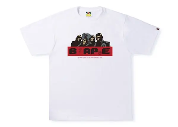A BATHING APE General #2 Tee Shirt - White
