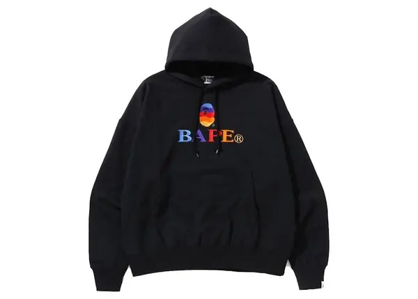 A BATHING APE Loose Fit Pullover Hoodie - Black