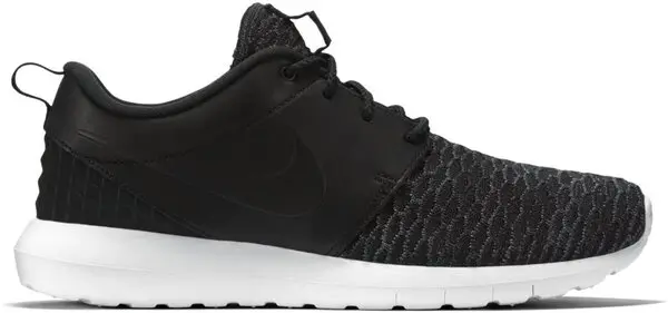 Nike Roshe Run Flyknit Prm Sneakers - Black/blackone-colordark Greyone-colorwhite