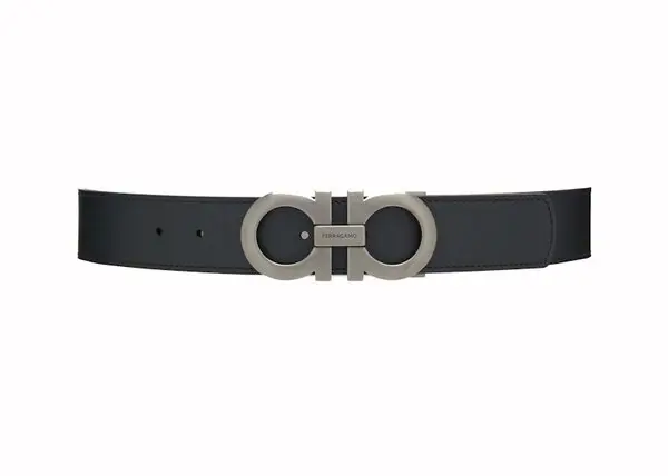 Gucci Mcm Logo Leather Belt - Black/hickory
