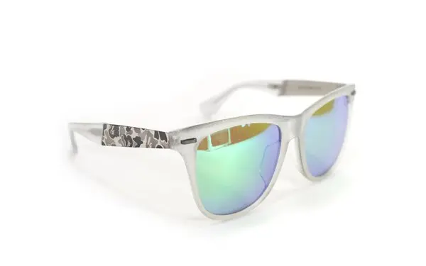A BATHING APE Frost Camo Accent Sunglasses 5 - Clear/light Green
