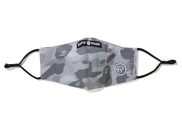 A BATHING APE Dot Camo Mask - Grey