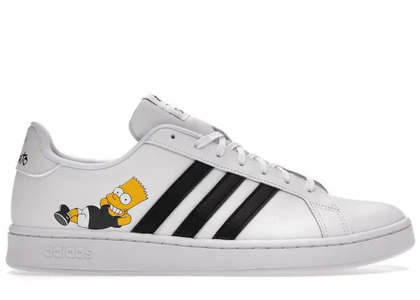 Adidas Grand Court The Simpsons Bart Sneakers - Cloud White/core Black
