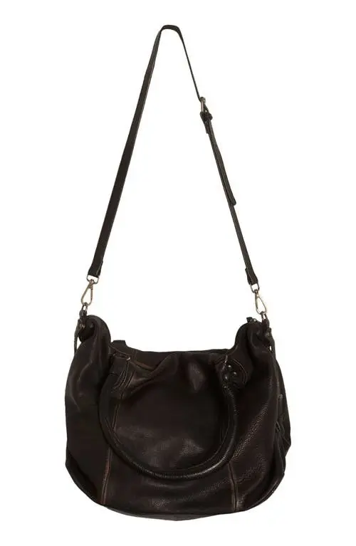 Free People We The Free Emerson Leather Tote - Coal