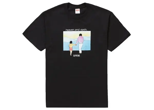 Supreme Heaven And Earth Tee Shirt - Black