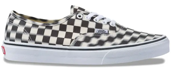 VANS Authentic Blur Checkin Sneakers - Black/classic White