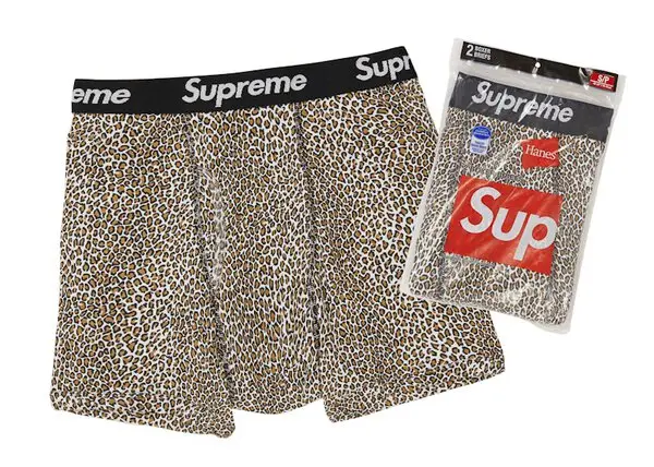 Supreme Hanes Boxer Briefs - Leopard