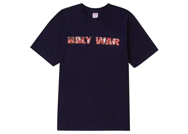 Supreme Holy War Tee Shirt - Navy Blue