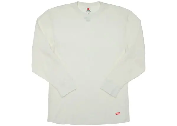 Supreme Hanes Thermal Crew - Natural