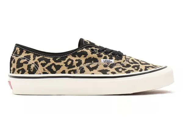 VANS Authentic 44 Dx Anaheim Factory Leopard Sneakers - Black/tan Leopard