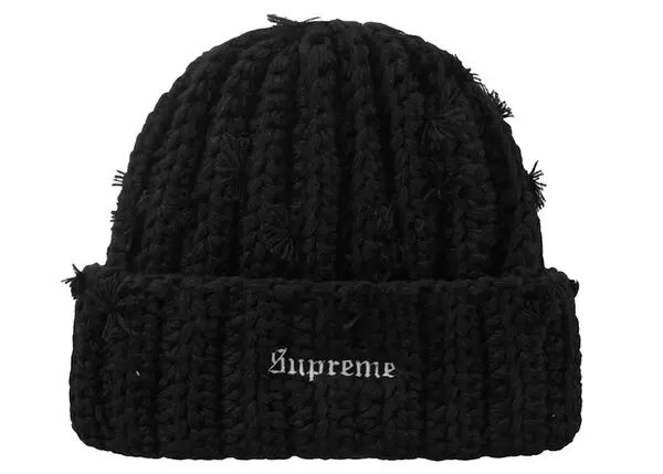 Supreme Hand Tied Beanie - Black