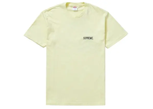 Supreme Heroines Tee Shirt - Pale Yellow