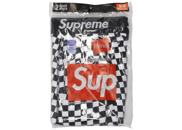 Supreme Hanes Boxer Briefs - Checkered