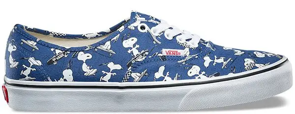 VANS Authentic Peanuts Sneakers - Blue/white