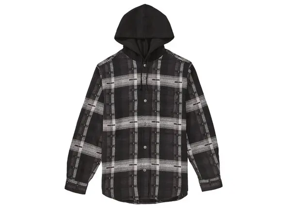 Supreme Hooded Jacquard Flannel Shirt