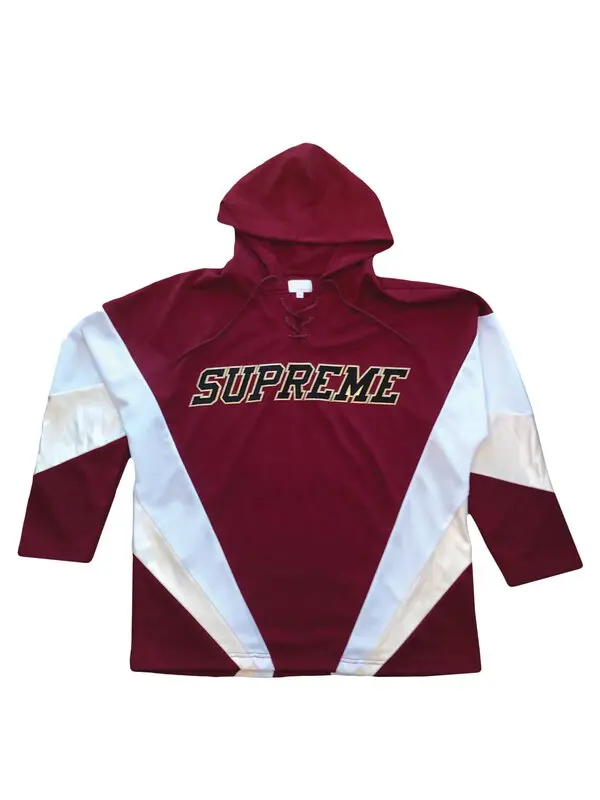 Supreme Hooded Hockey Jersey - Burgundy