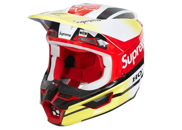 Supreme Honda Fox Racing V1 Helmet - Red