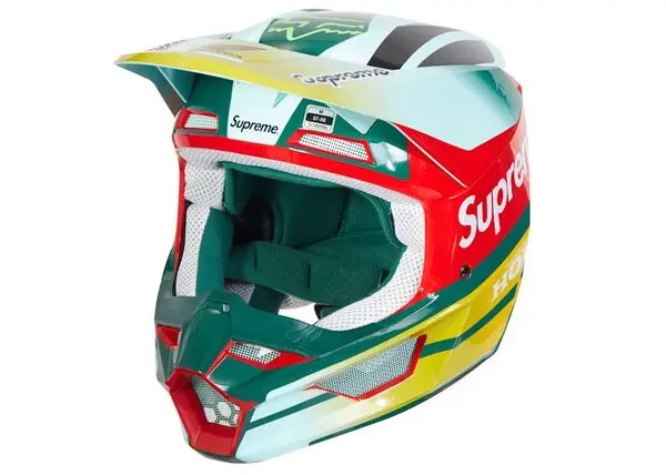 Supreme Honda Fox Racing V1 Helmet - Moss
