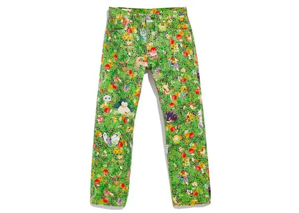 LEVI'S X Pokémon 551z Authentic Straight Jeans - Garden
