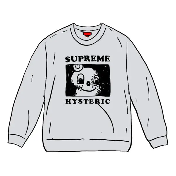 Supreme Hysteric Glamour Crewneck Sweatshirt - Ash Grey