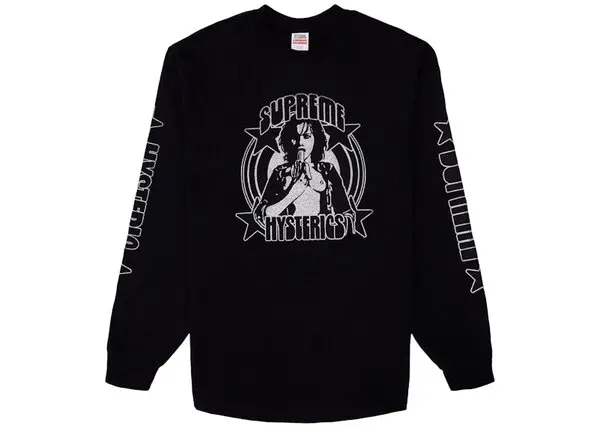 Supreme Hysteric Glamour Long Sleeve Tee Shirt - Black