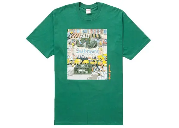Supreme Manhattan Tee Shirt - Light Pine